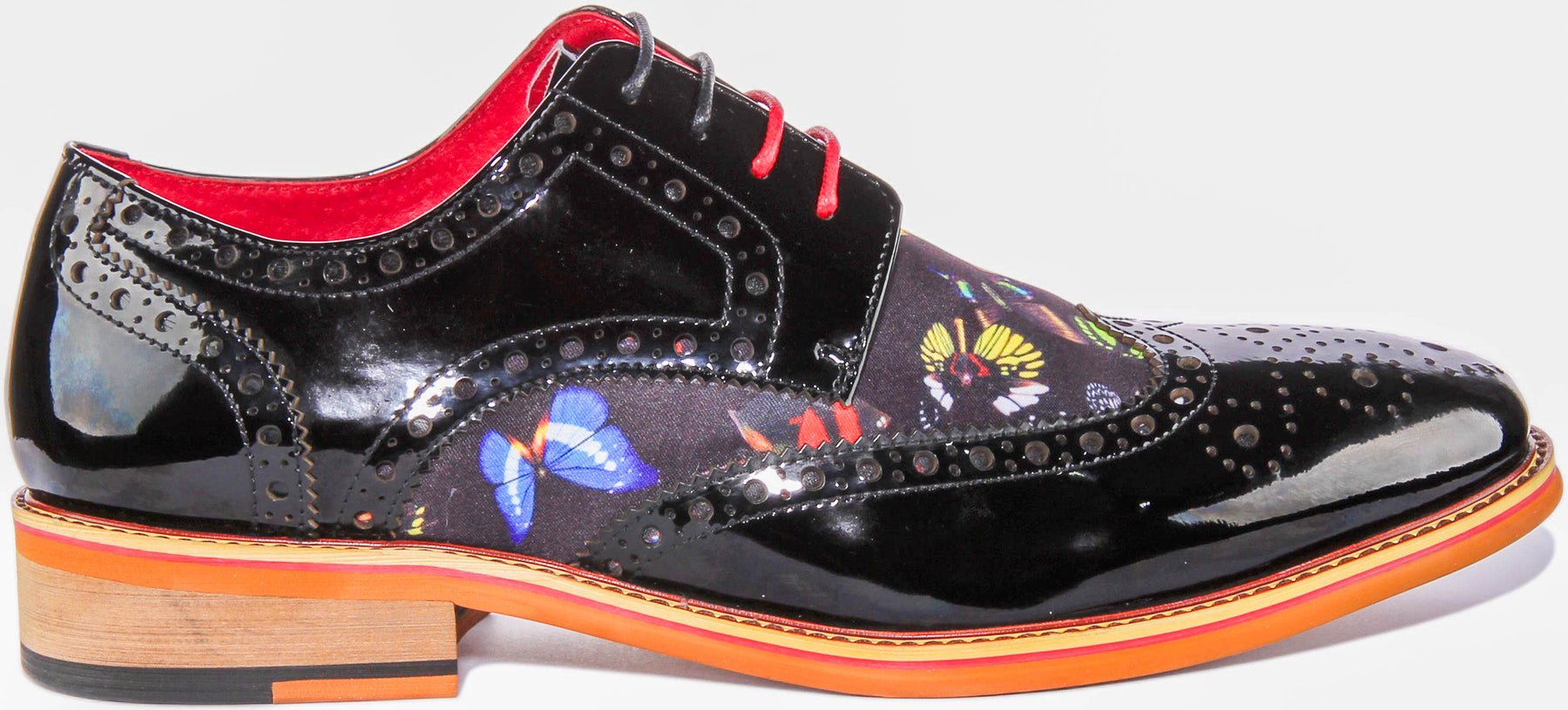 Julius In Black For Men |Butterfly Print Shoes – Justin Reess