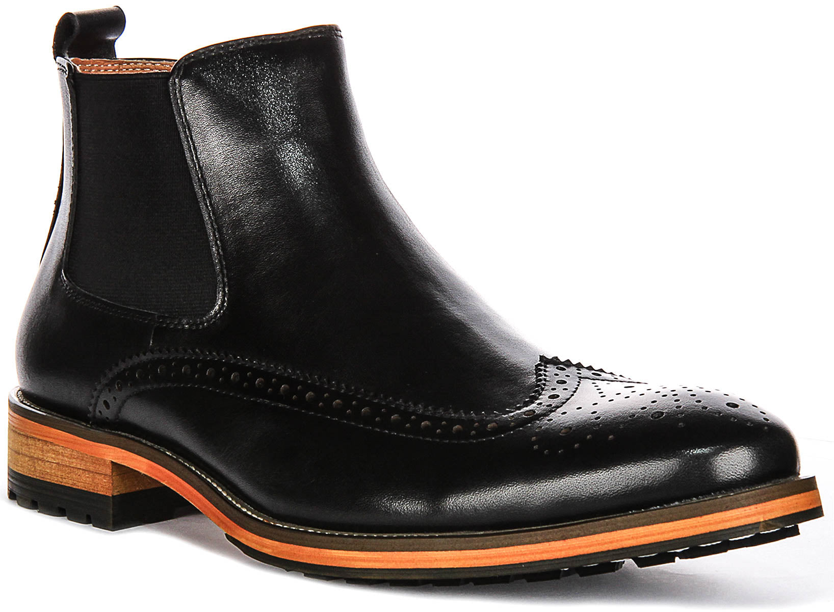 JUSTINREESS ENGLAND Dom In Black | Wide Fitting Chelsea Boot – Justin Reess