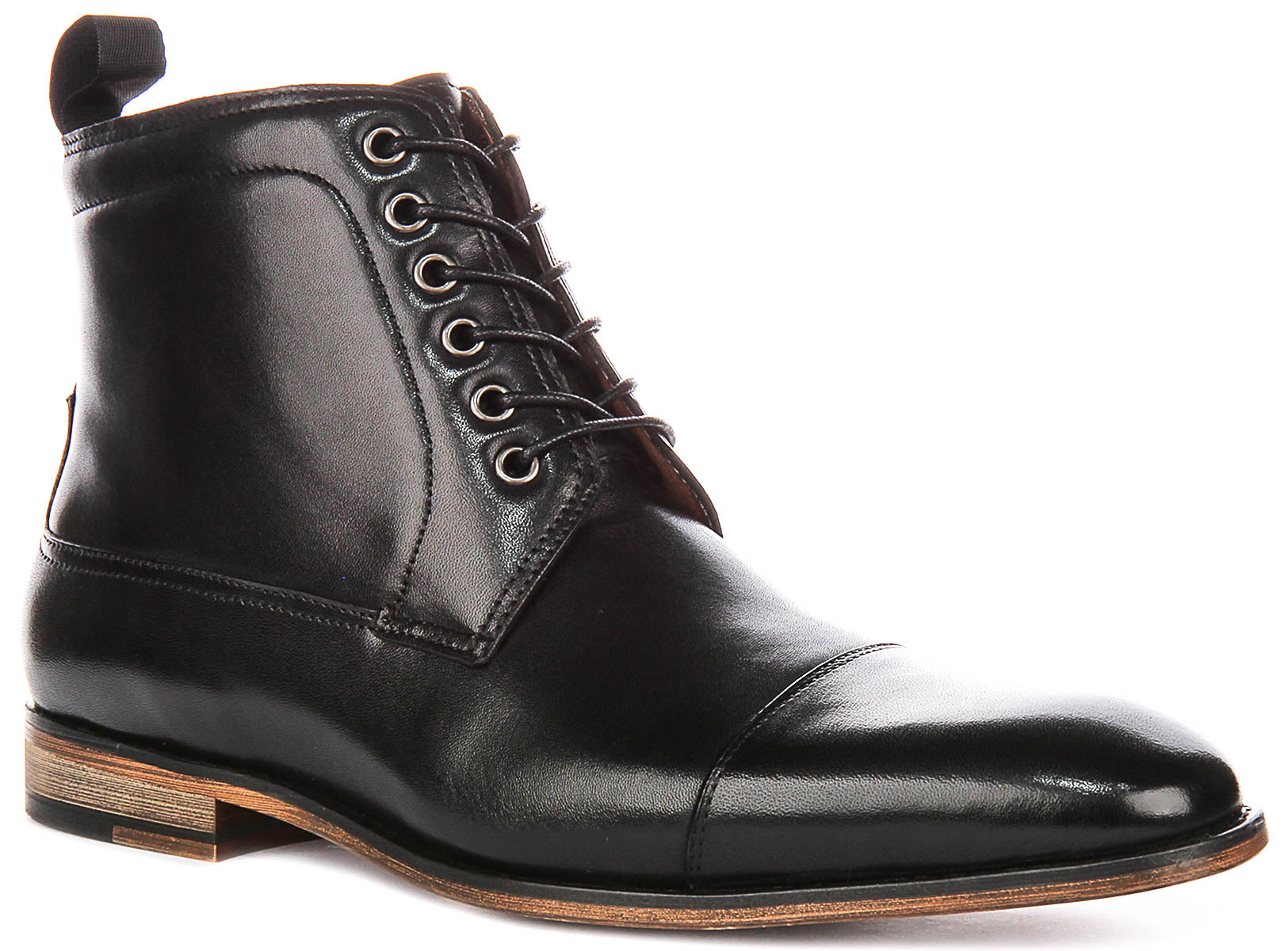 Kenneth In Black For Men | Leather Derby Boots – Justin Reess