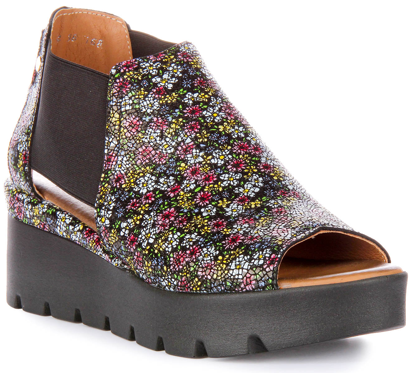 JUSTINREESS ENGLAND 7100 Sandals In Black Pink | Chelsea Wedge – Justin ...