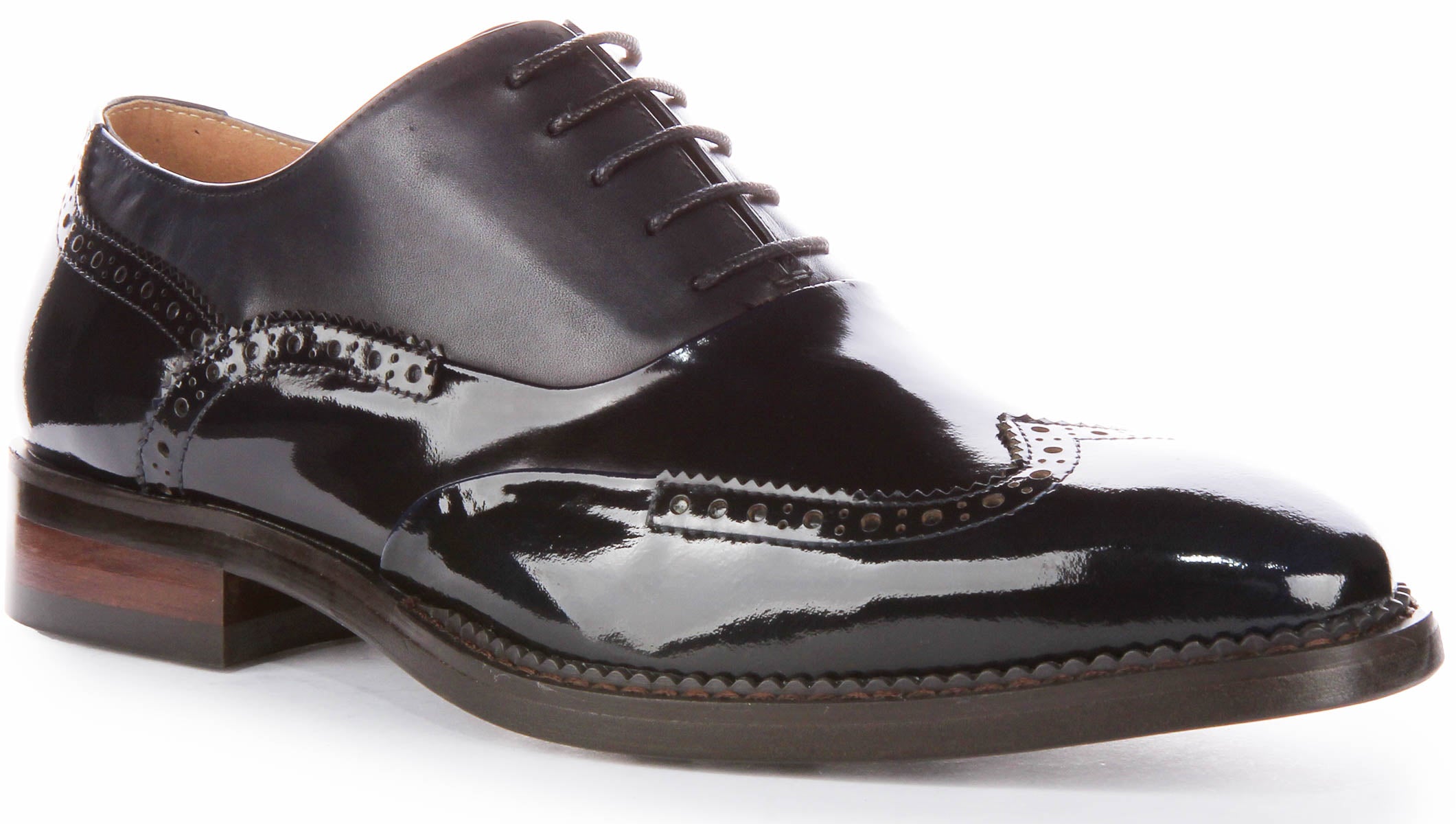 JUSTINREESS Harry In Blue Rub | Shine Brushed Lace Up Shoe – Justin Reess