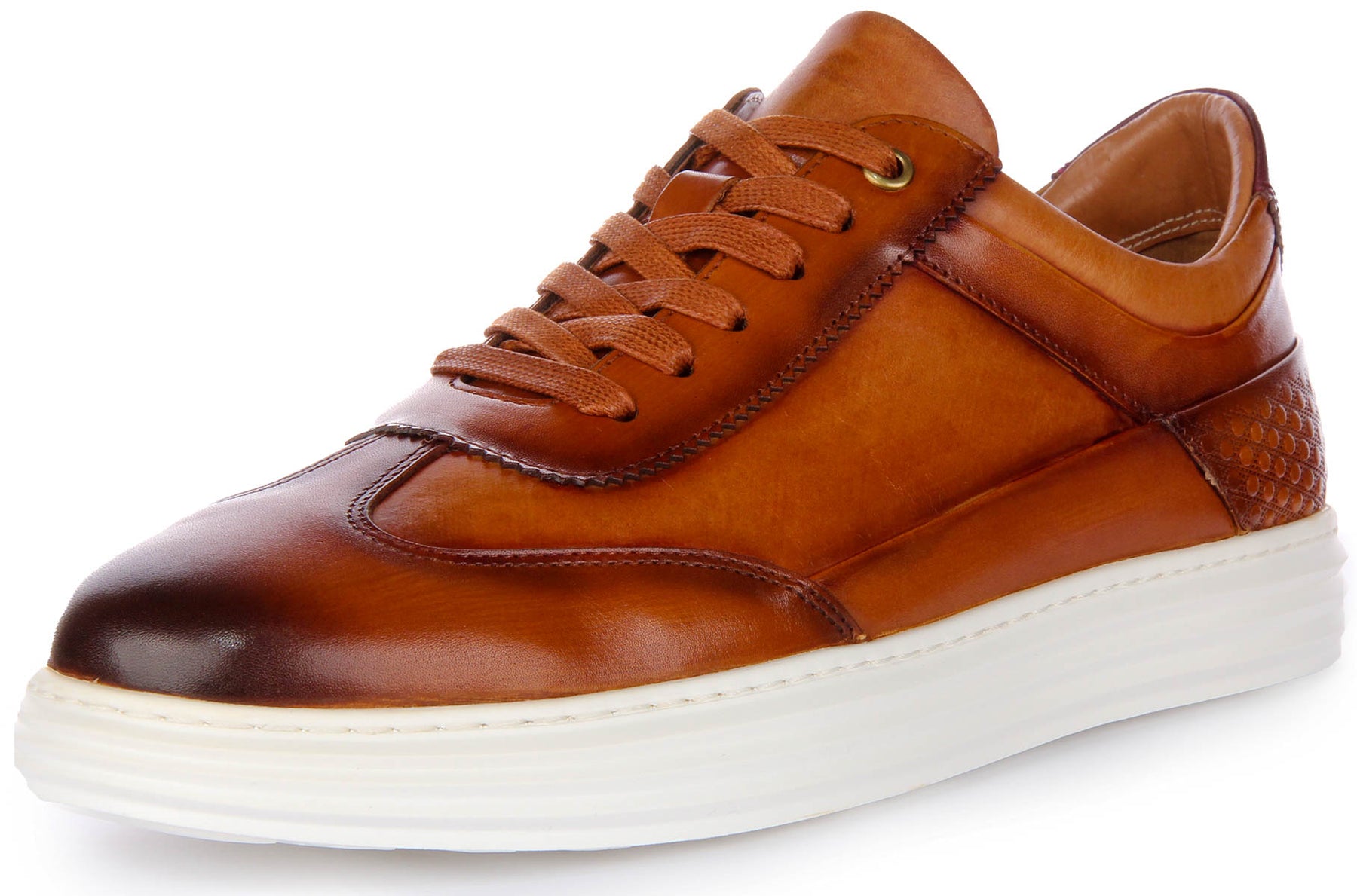 JUSTINREESS ENGLAND Levent Trainers In Brown | Casual T Toe Shoes ...