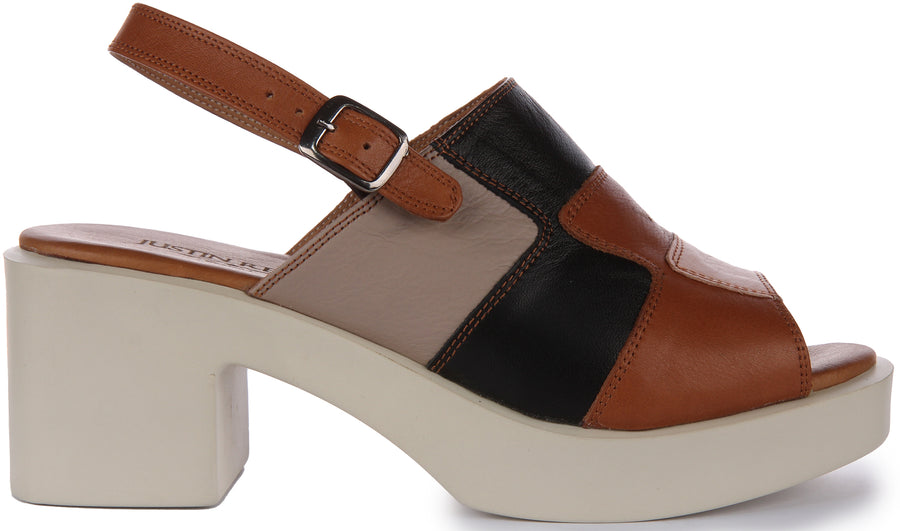 JUSTINREESS ENGLAND Rachel In Brown | Open Toe Peep Toe Sandals ...