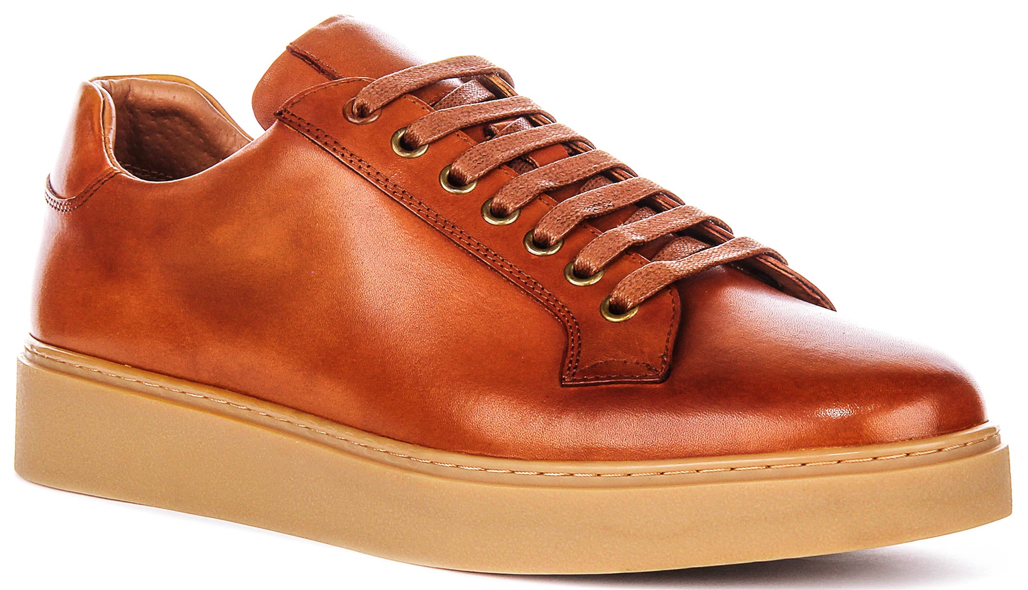 Anthony In Brown For Men | Leather Trainers – Justin Reess