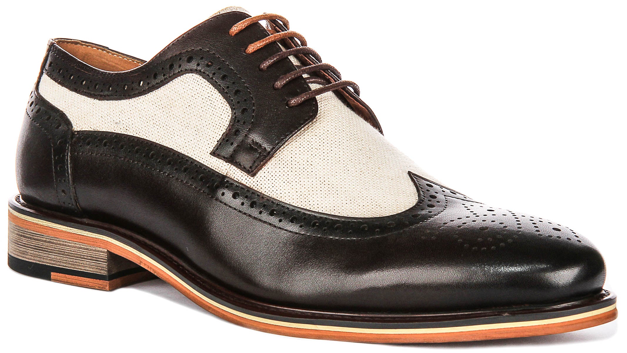 Gideon In Dark Brown | Men’s Leather Brogues – Justin Reess