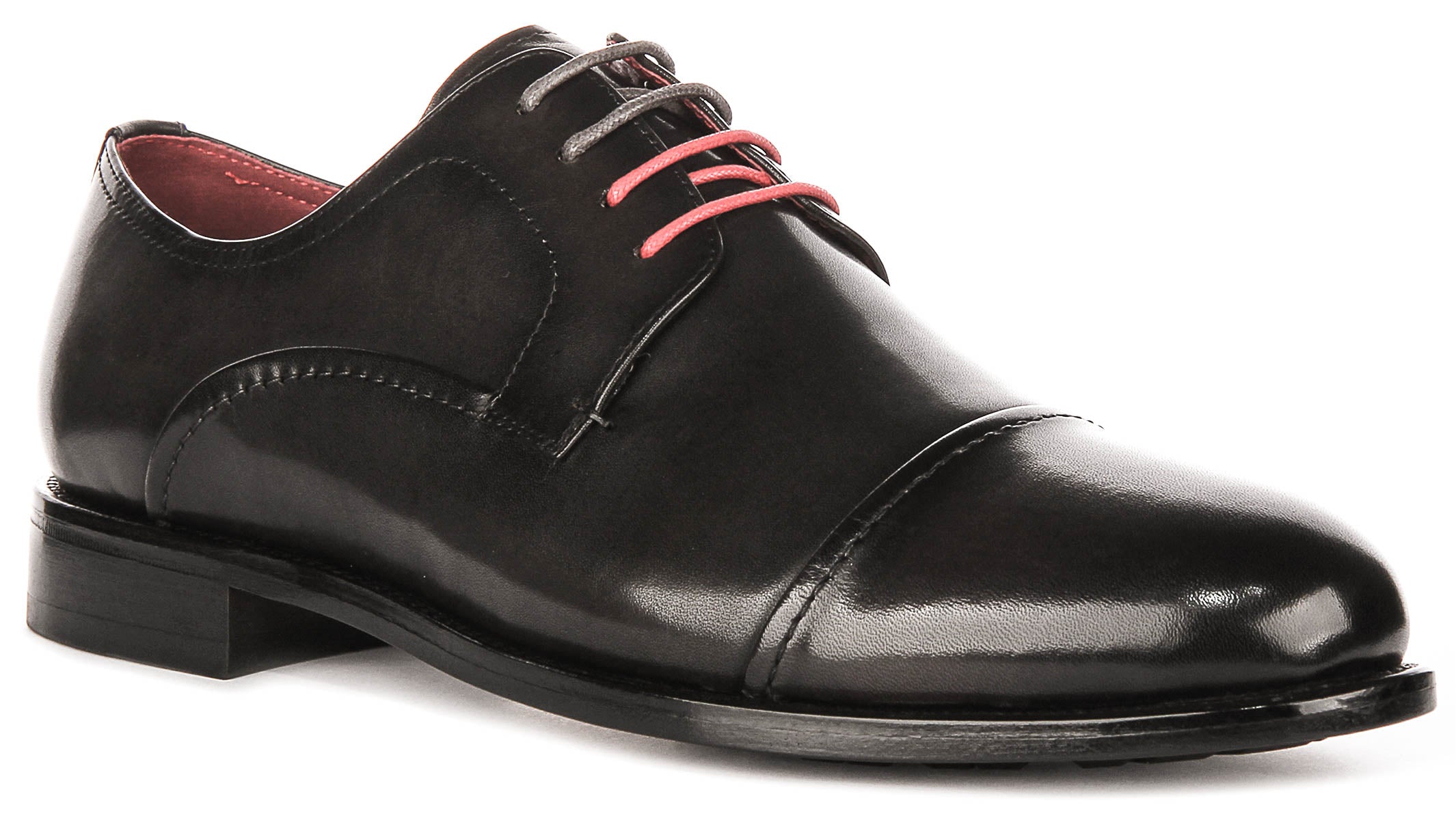 JUSTINREESS Mens Lace up Leather Sole Dark Grey Oxford Toe – Justin Reess