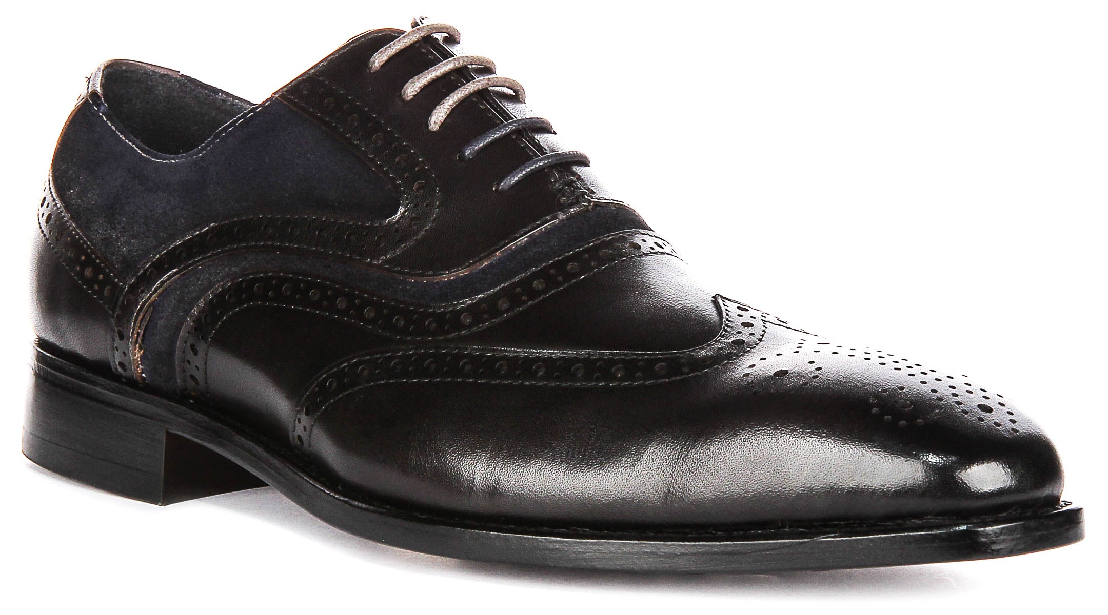 JUSTINREESS Mens Leather Sole Lace up Brogues Shoes – Justin Reess