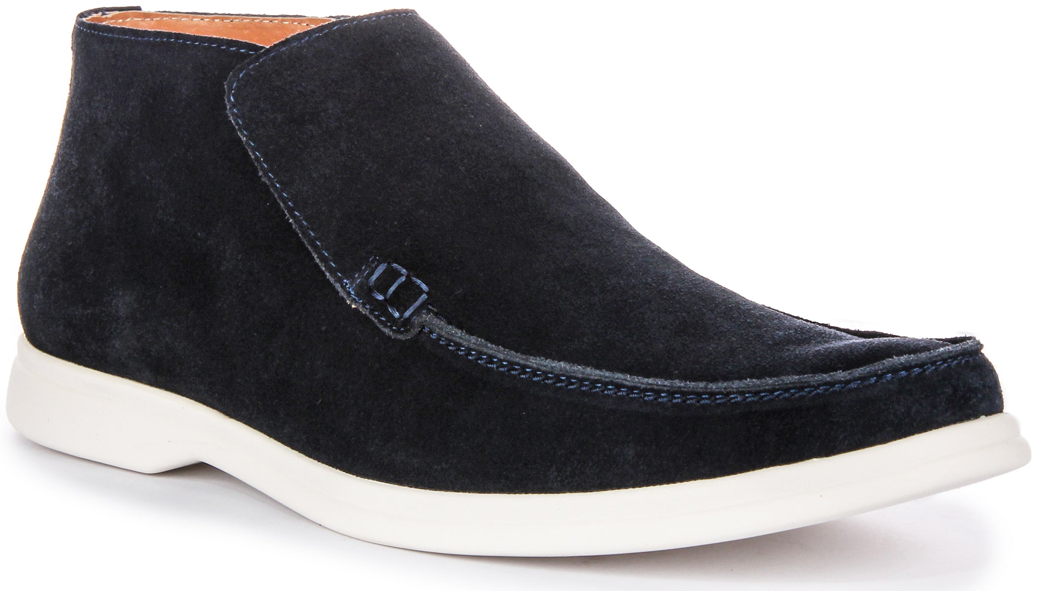 JUSTINREESS Mens Navy Suede Loafers Chino Boots – Justin Reess