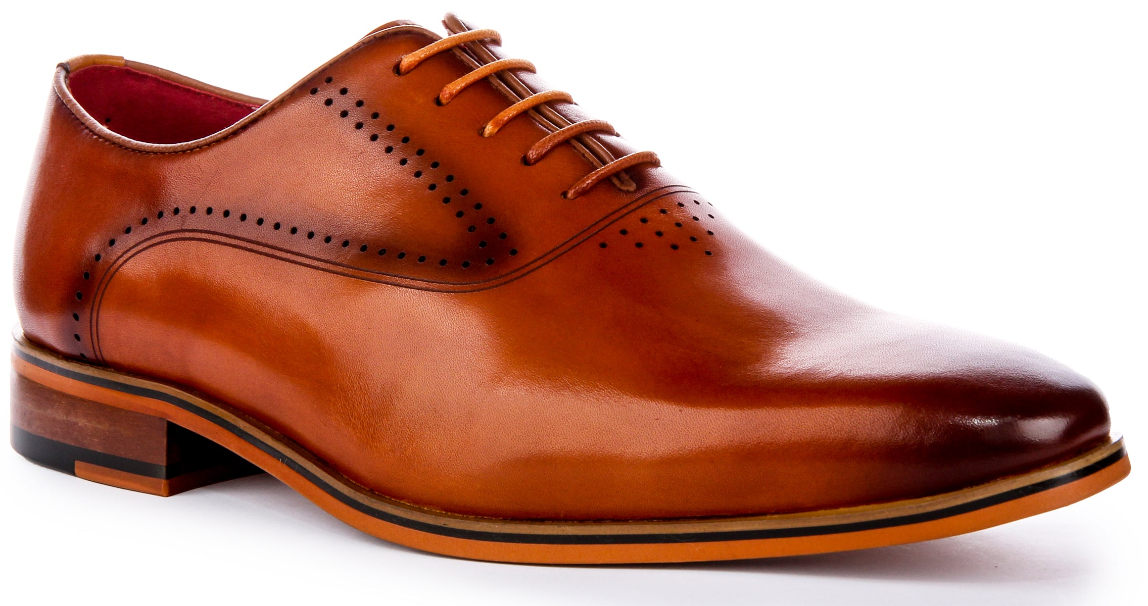 JUSTINREESS ENGLAND Jonah In Tan | Chisel Toe Oxford Shoe – Justin Reess
