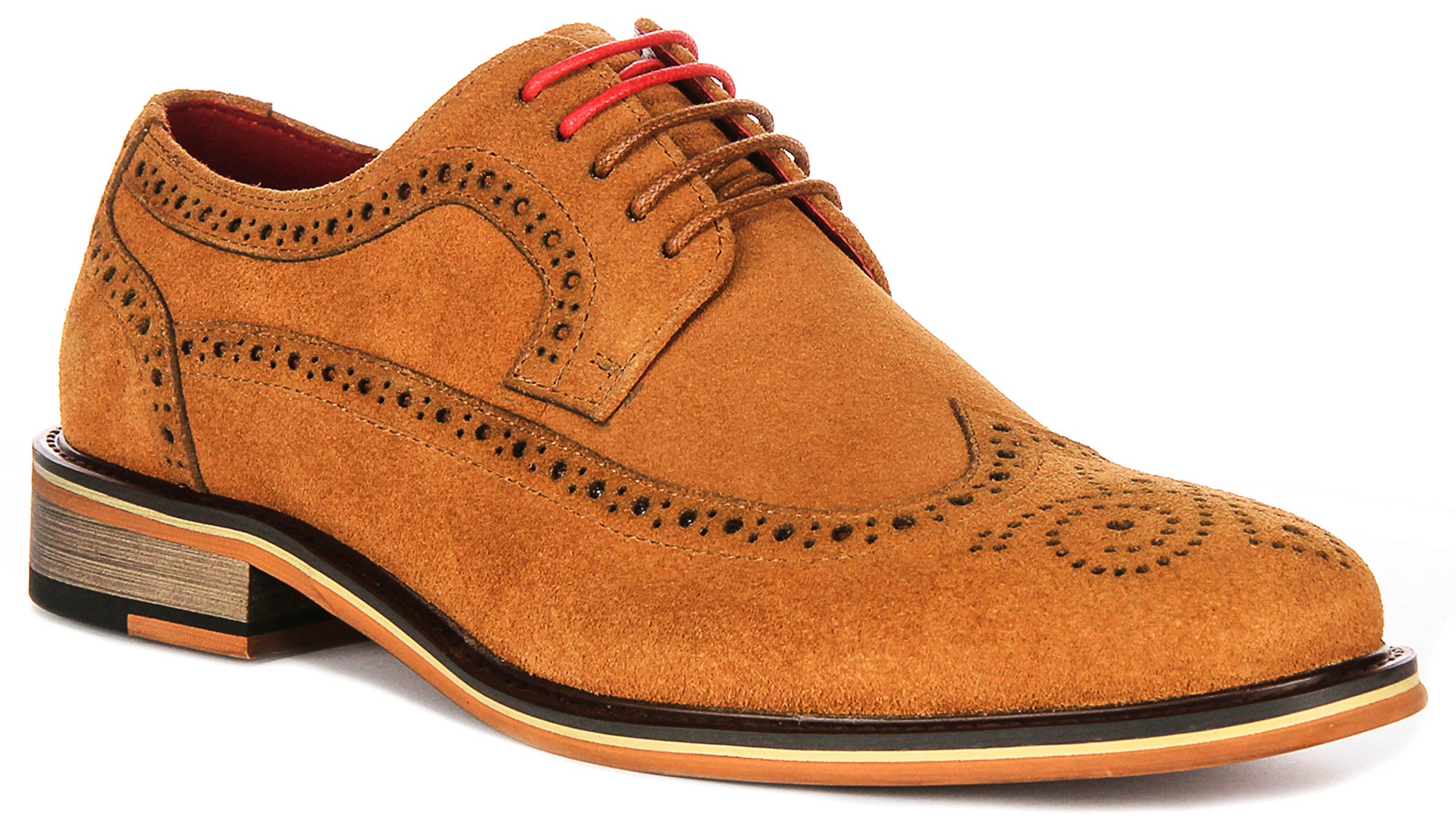 Robin In Tan For Men | Brougue Oxford Shoe – Justin Reess