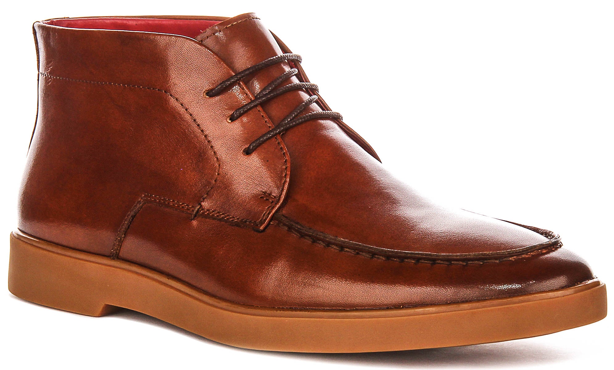 Larry In Tan For Men | Tan Leather Ankle Boots | Smart Chukka Boots ...