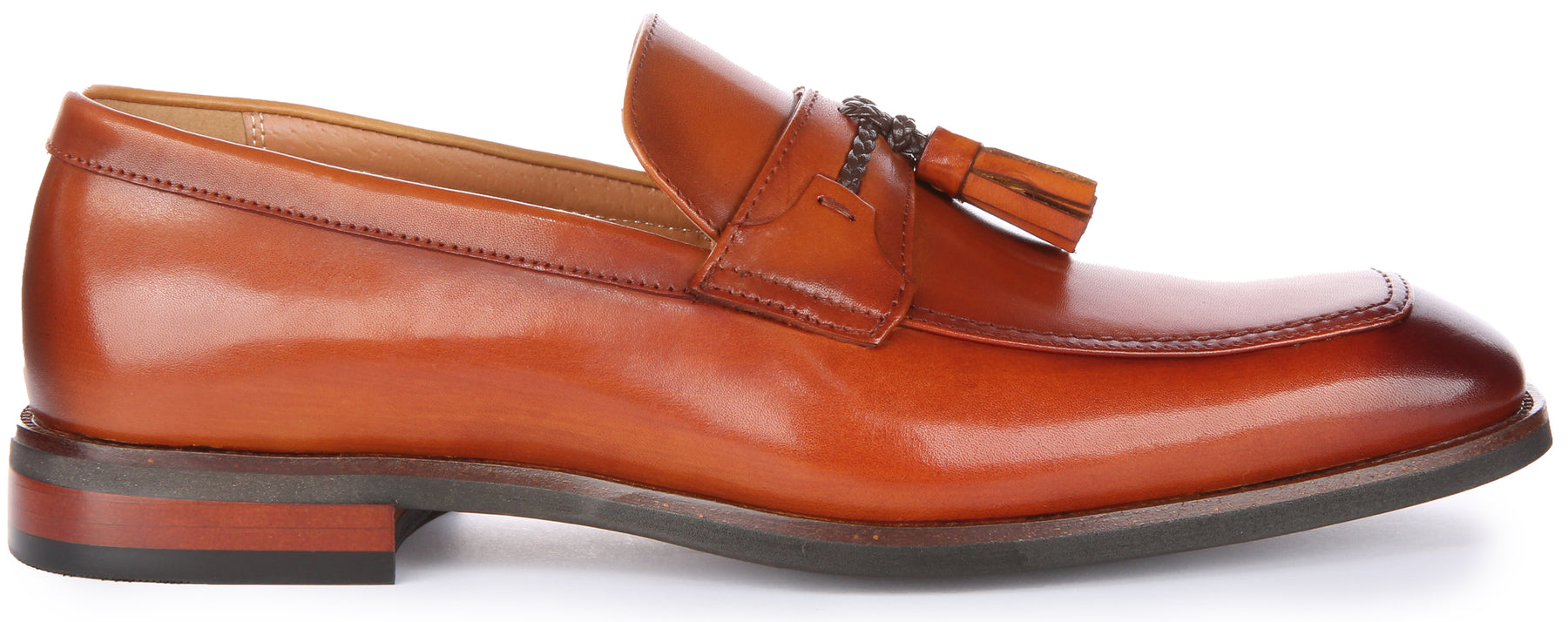 JUSTINREESS ENGLAND Albie In Brown | Slip On Smart Tassel Shoe – Justin ...