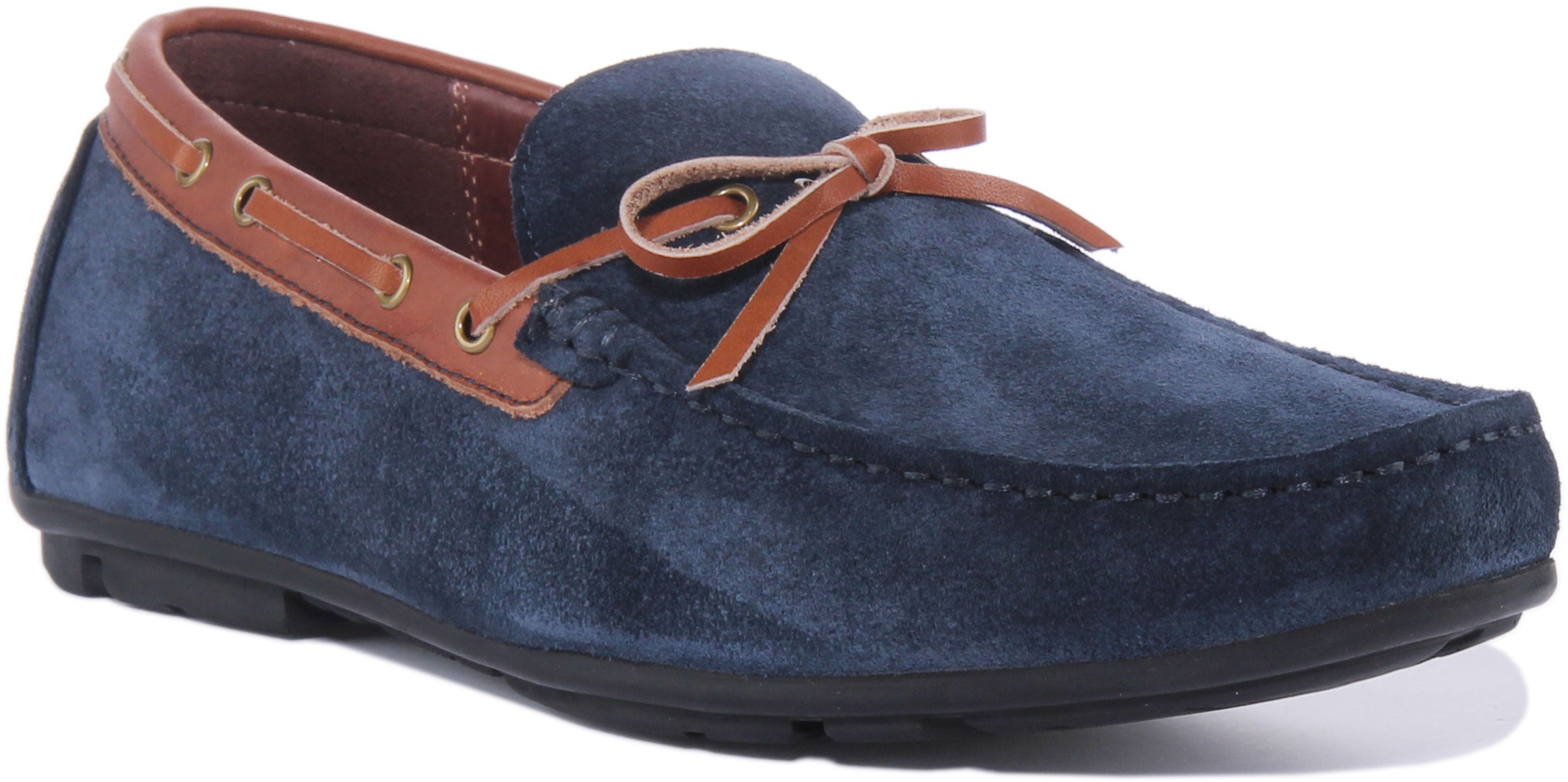 JUSTINREESS ENGLAND Maurice In Navy | Mens Driving Shoes – Justin Reess